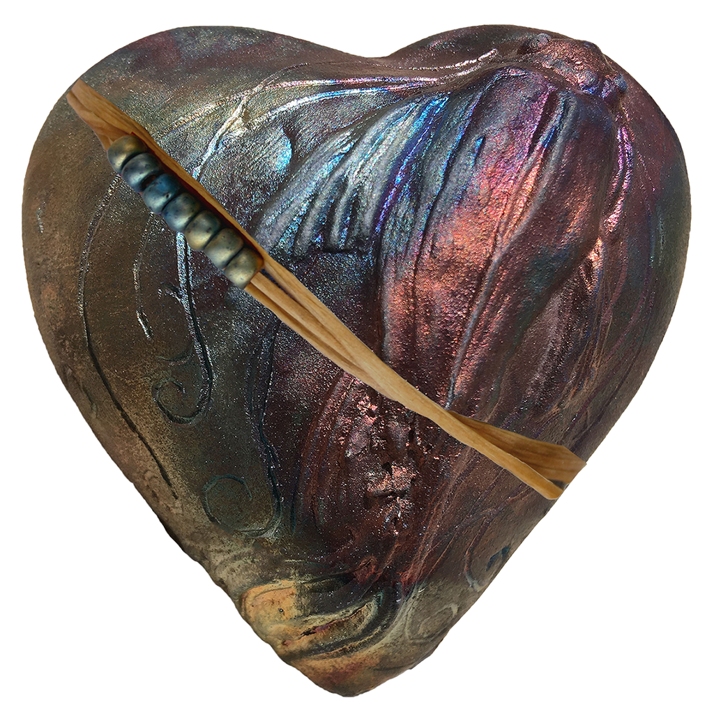 Japanese Koi Raku Heart innerSpirit Rattle – J. Davis Studio